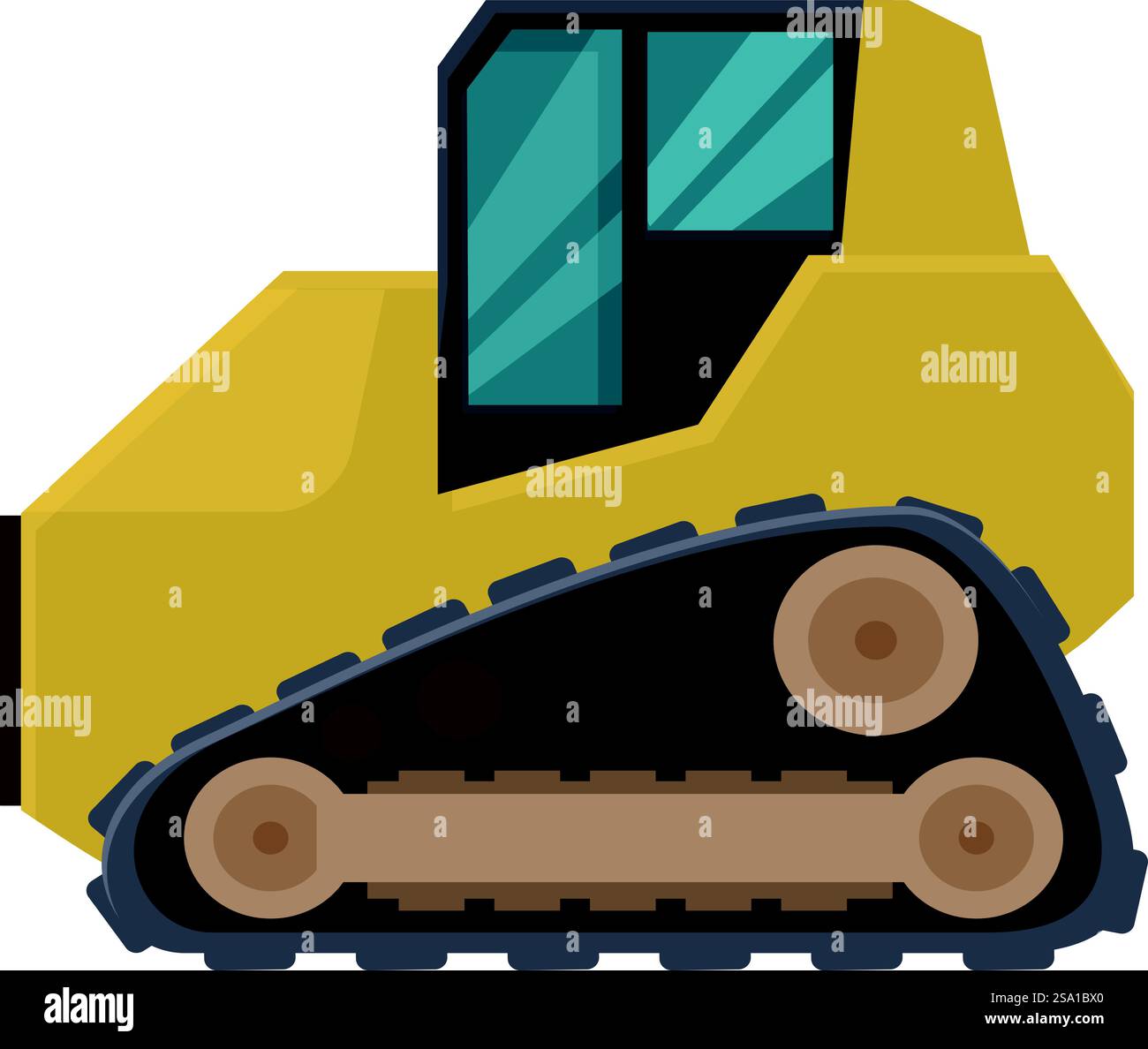 Big heavy tractor icon cartoon vector. Industrial lift. Mobile machine ...