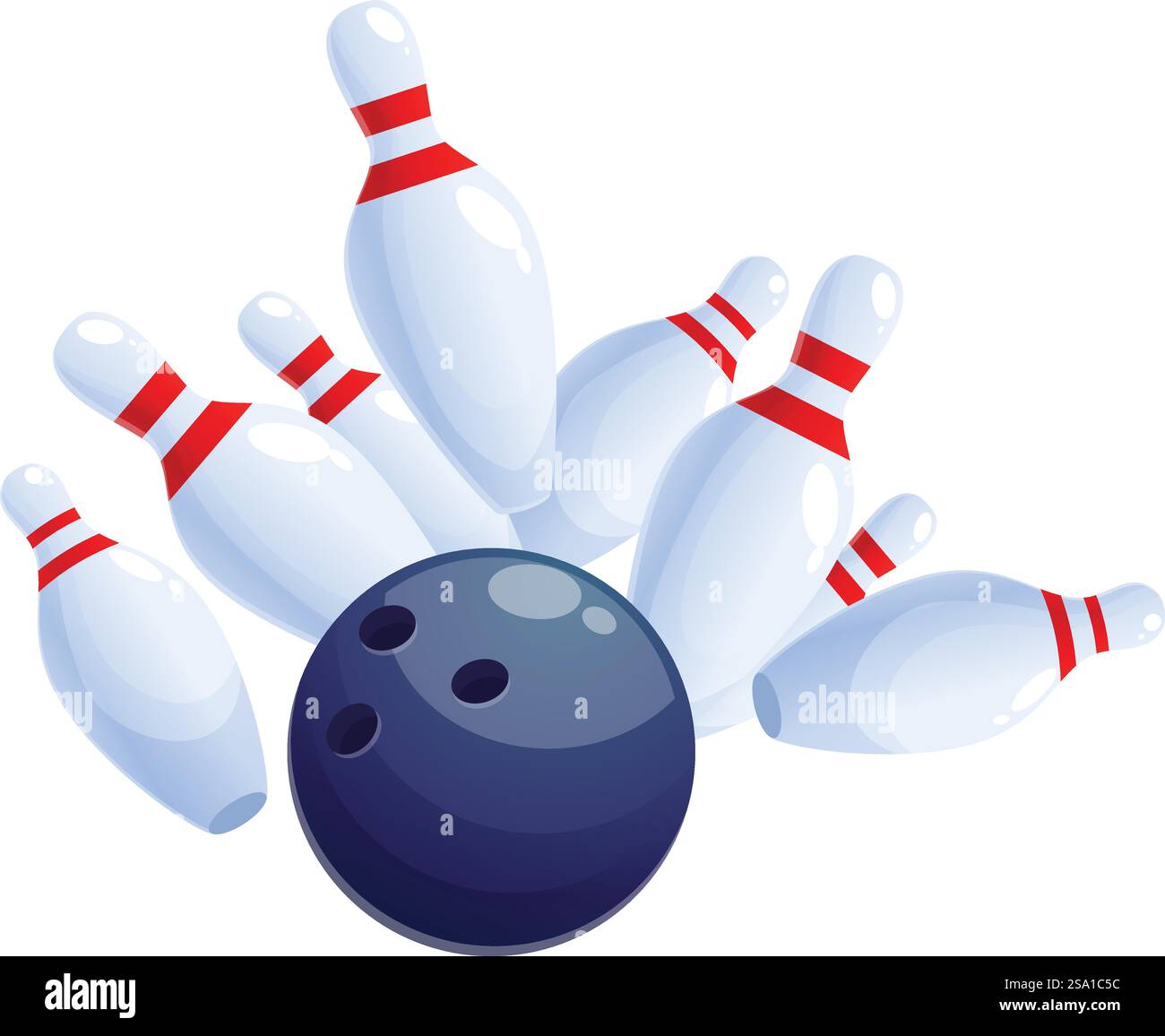 Hit game element icon cartoon vector. Score play. Skittles game tool ...