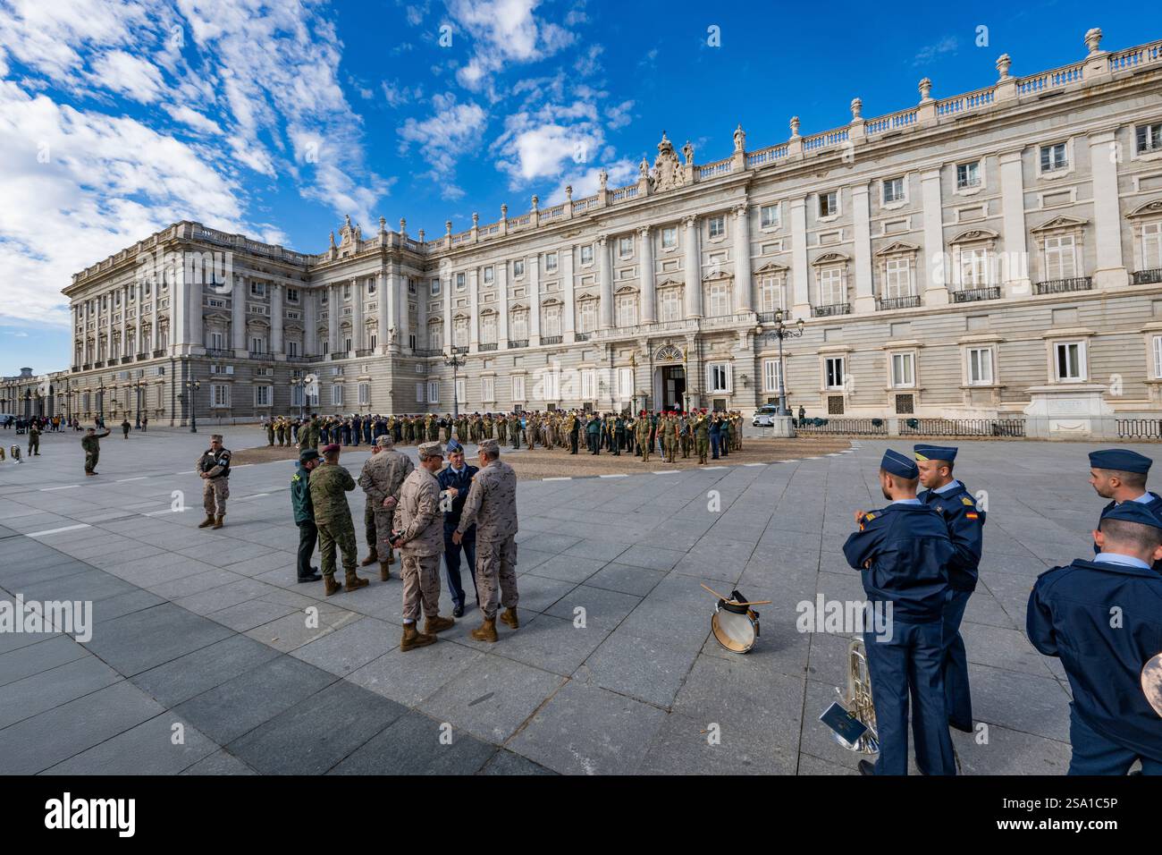 The Royal Palace of Madrid ( Palacio Real ) , Madrid, Spain Stock Photo ...