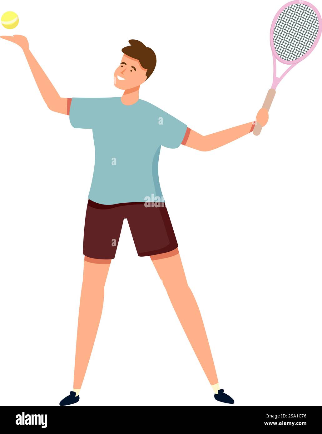 Area serve player icon cartoon vector. Speed sport. Play ball racket ...