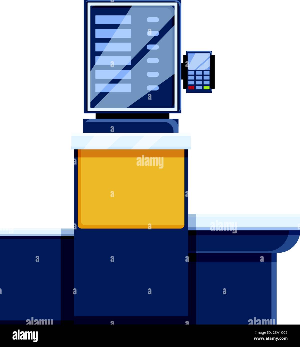 Touch monitor self service icon cartoon vector. Sticker count. Food ...