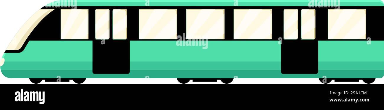 Metro station train icon cartoon vector. City transport. Modern ...
