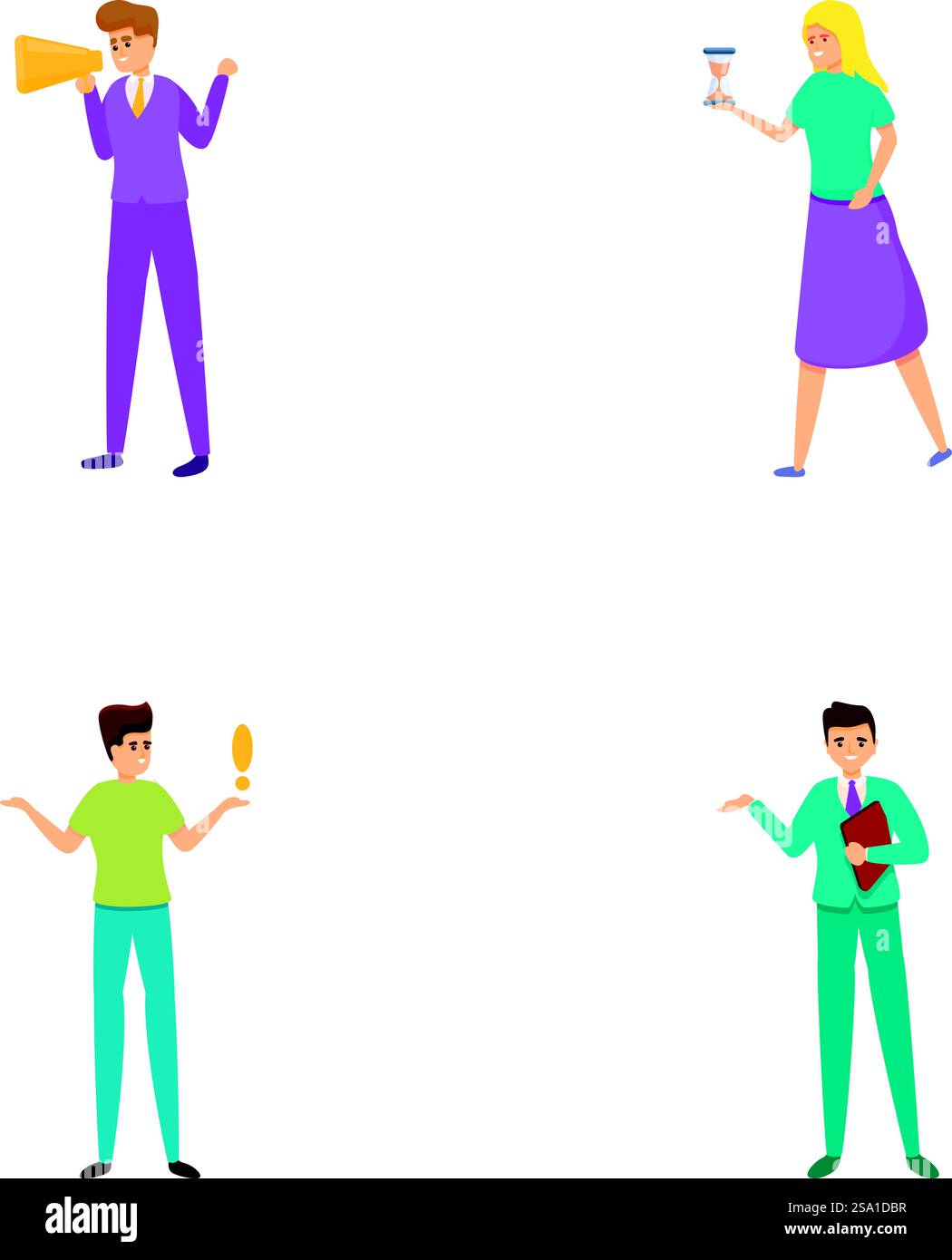 Businessman in suit interacting Stock Vector Images - Alamy