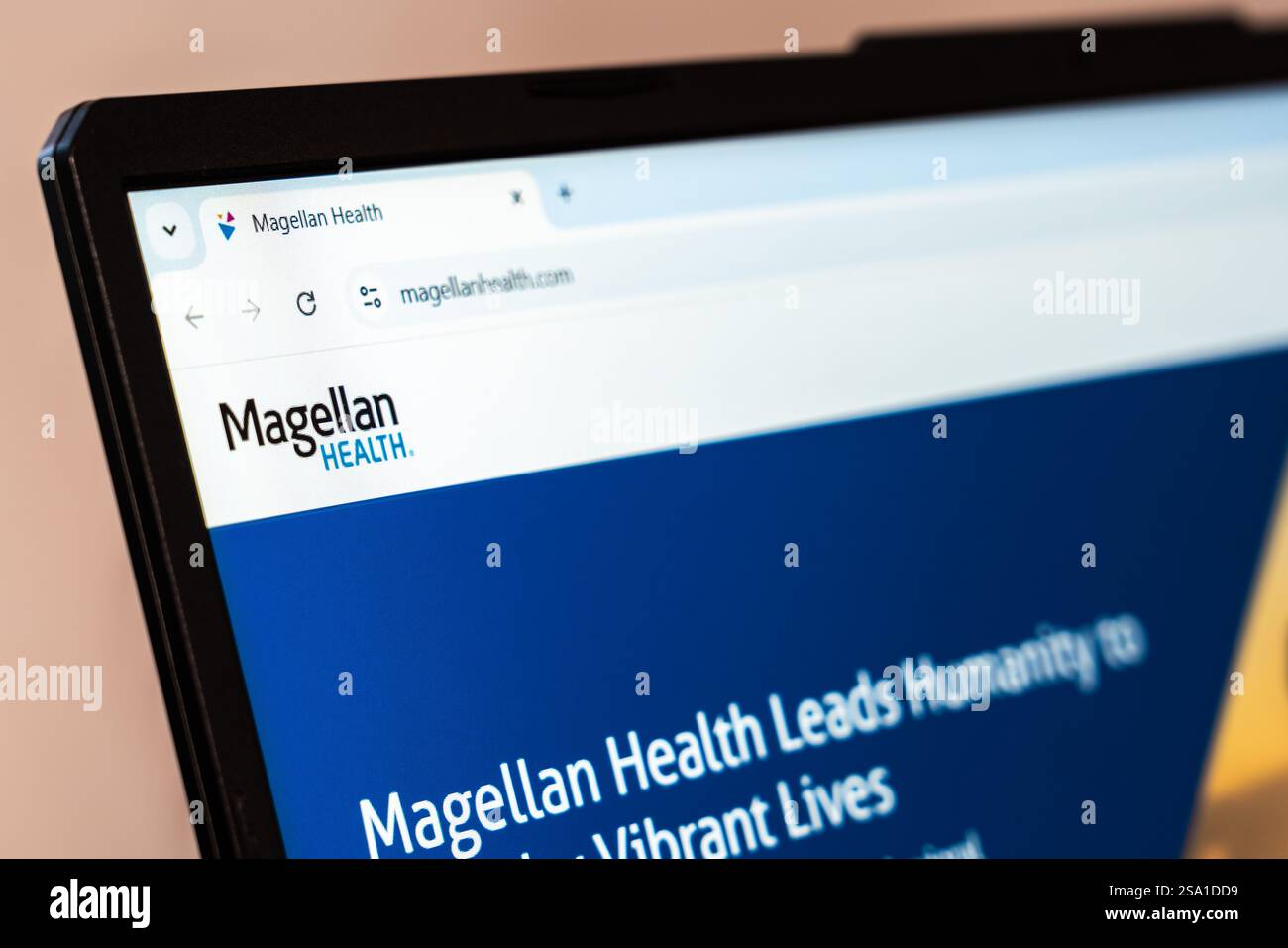 New York, USA - January 26, 2025: Magellan Health website homepage ...