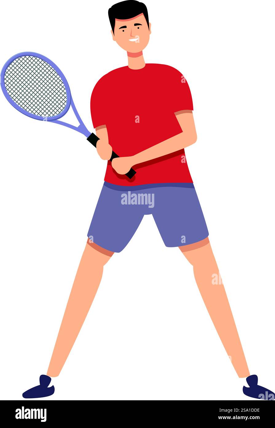 Ready serve player icon cartoon vector. Speed ball. Tennis sport ...
