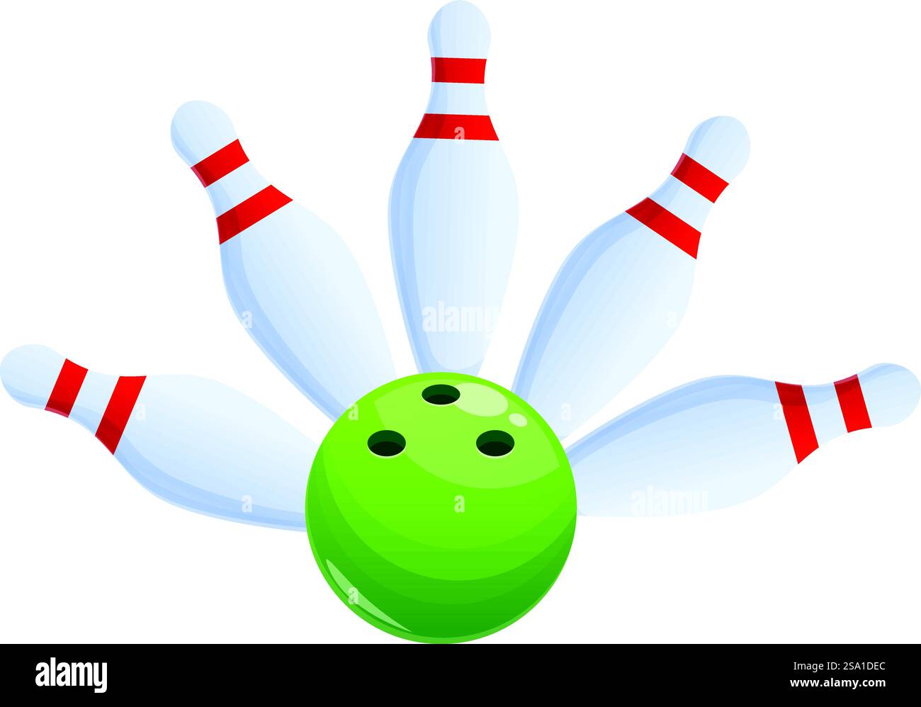 Activity win skittles icon cartoon vector. Hot pin strike. Bowling ...