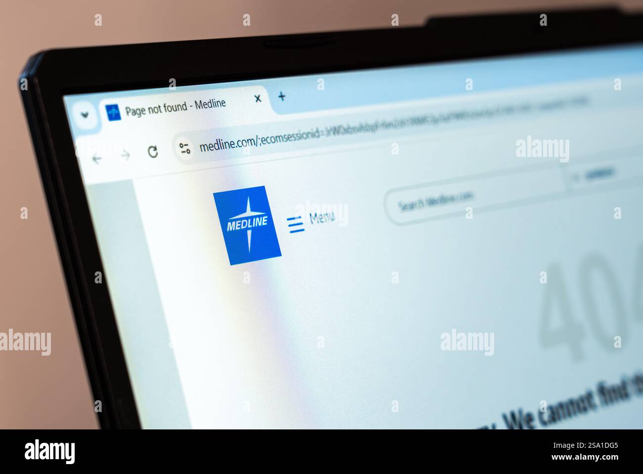 New York, USA - January 26, 2025: Medline website homepage displaying ...