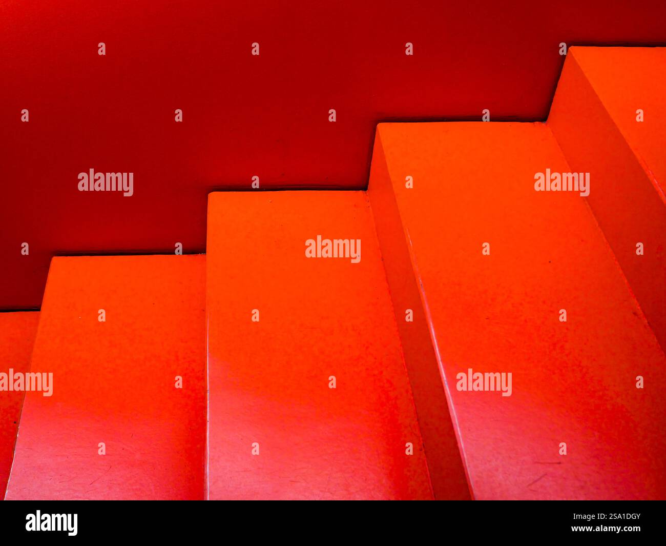 Red staircase with red wall. Taken in a stairwell in Vienna Stock Photo ...