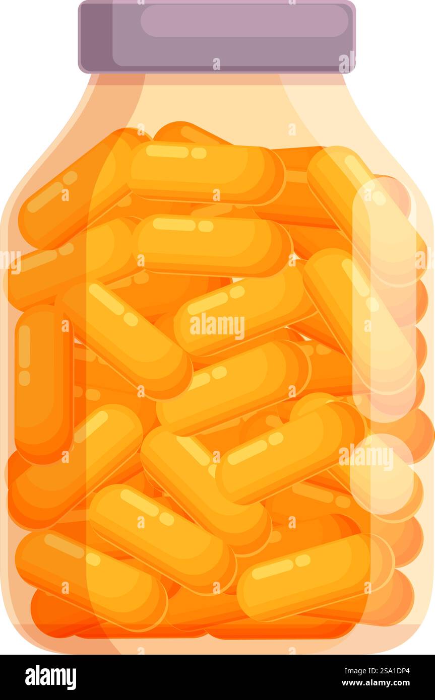 Healthy capsules icon cartoon vector. Nutritionist label. Protein ...