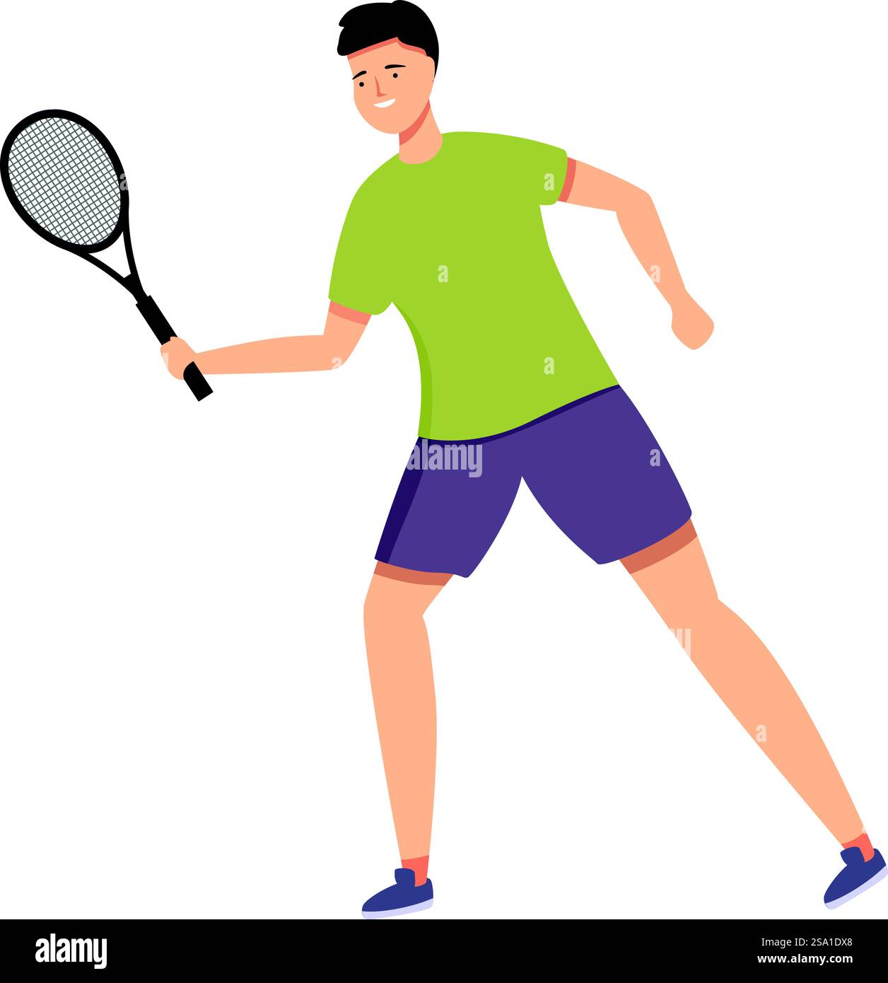 Sport tennis player icon cartoon vector. Male serve. Play ball racket ...