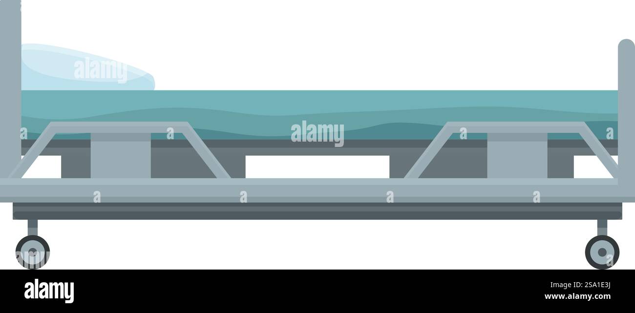 Medical hospital bed icon cartoon vector. Intensive clinic. Recovery ...