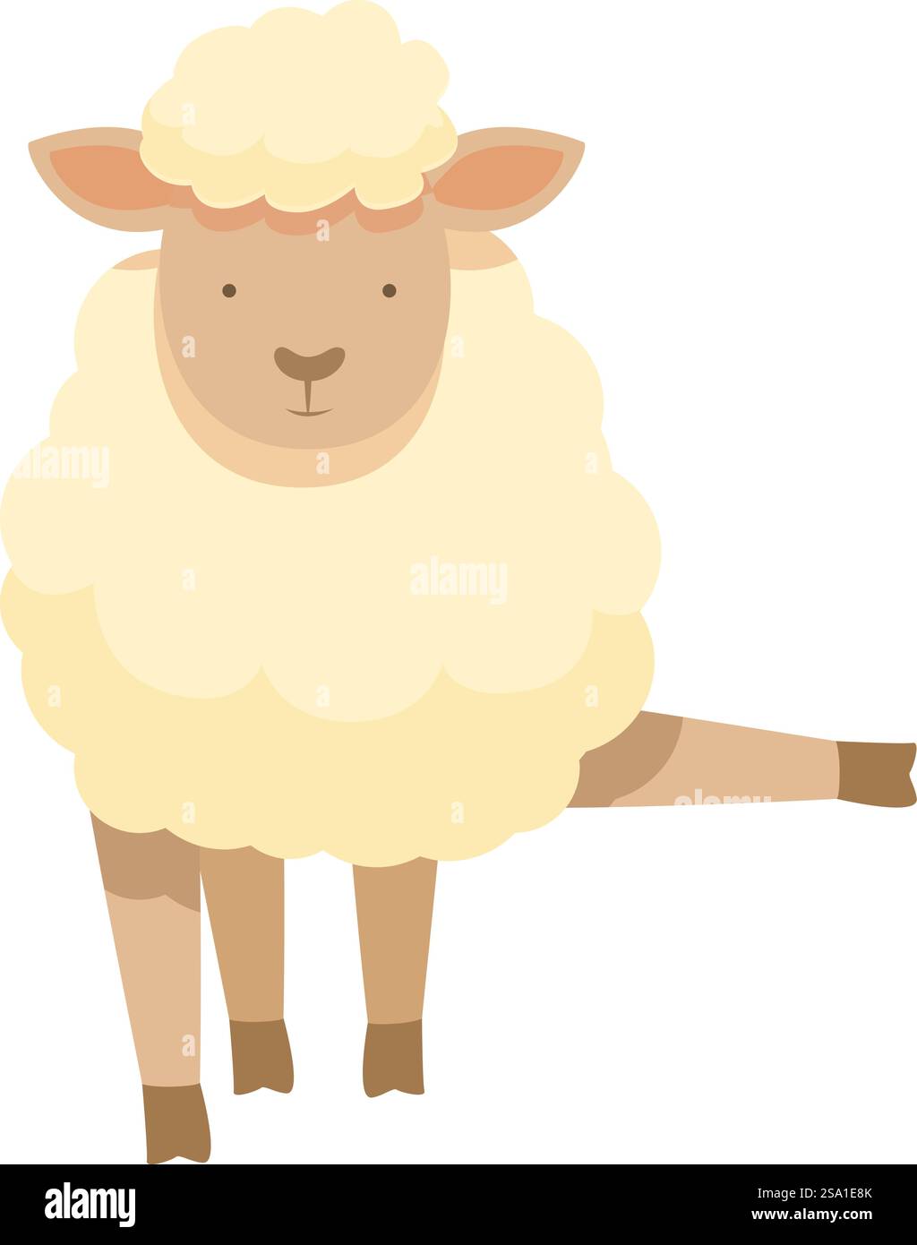 Morning exercise lamb icon cartoon vector. Artwork cute. Sheep ...