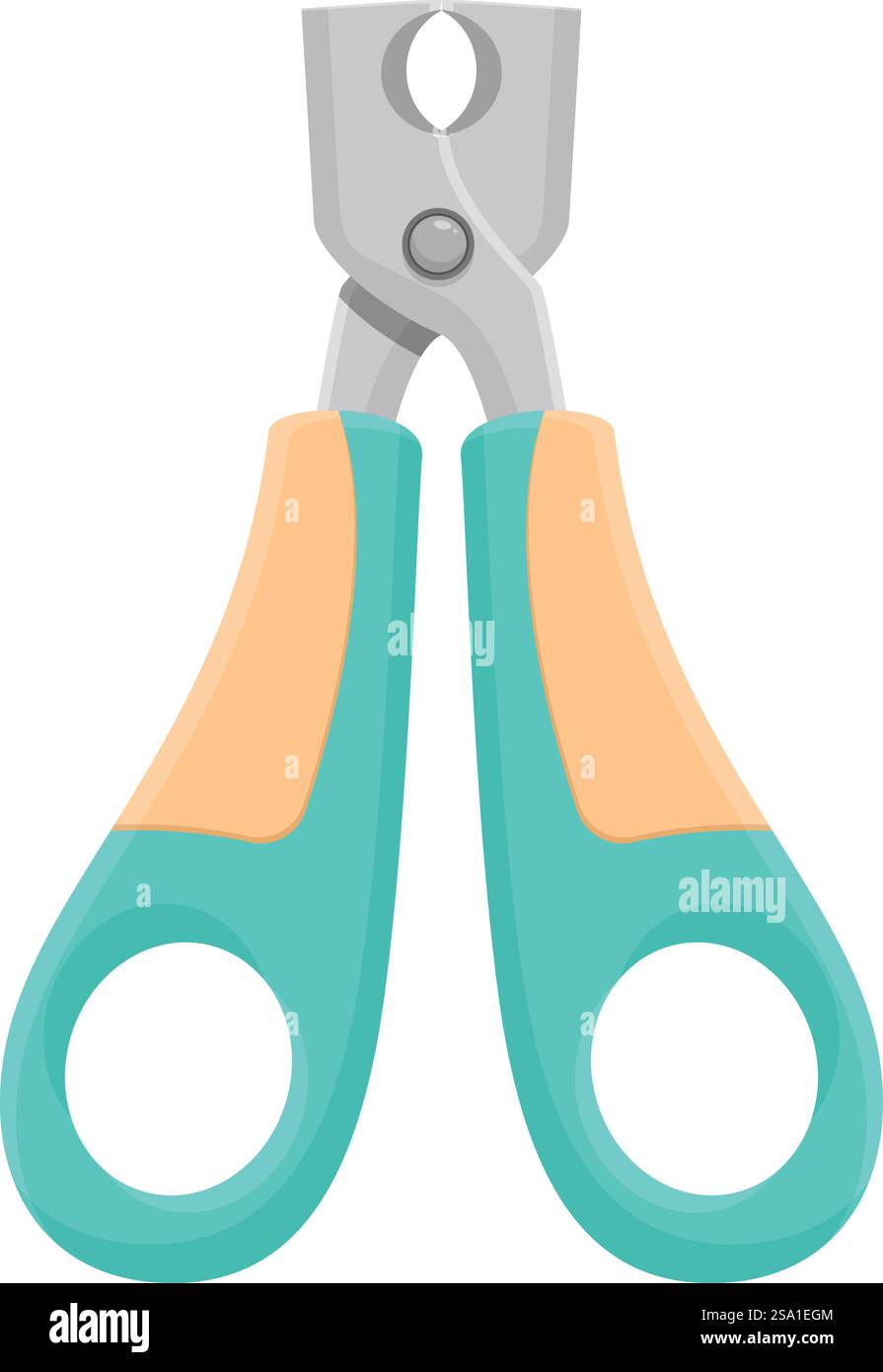 Hand claw cutter icon cartoon vector. Work object tool. Pliers scratch ...