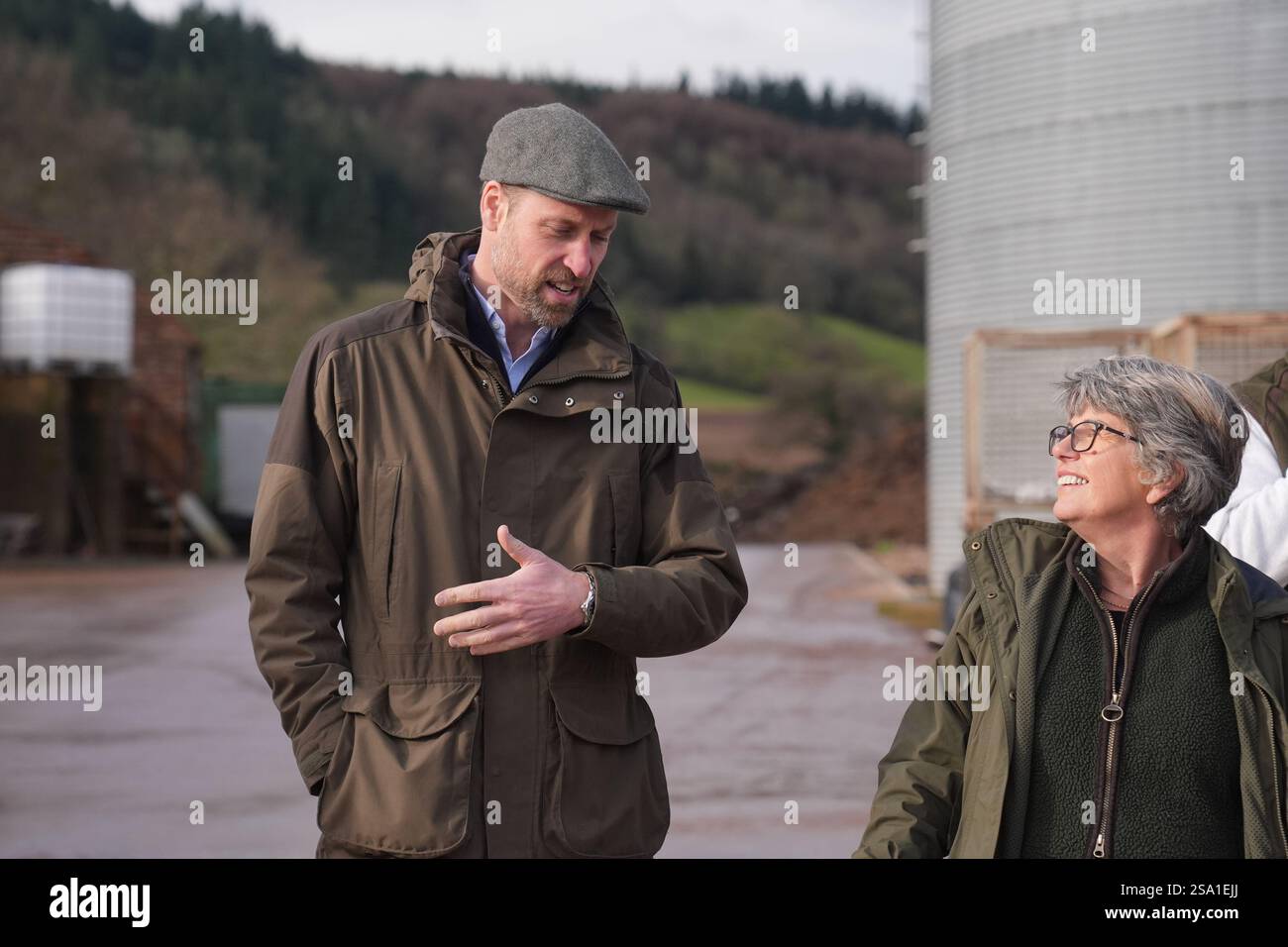 The Prince of Wales during a visit to Lower Blakemere Farm, a Duchy Focus Farm in Hereford, to ...