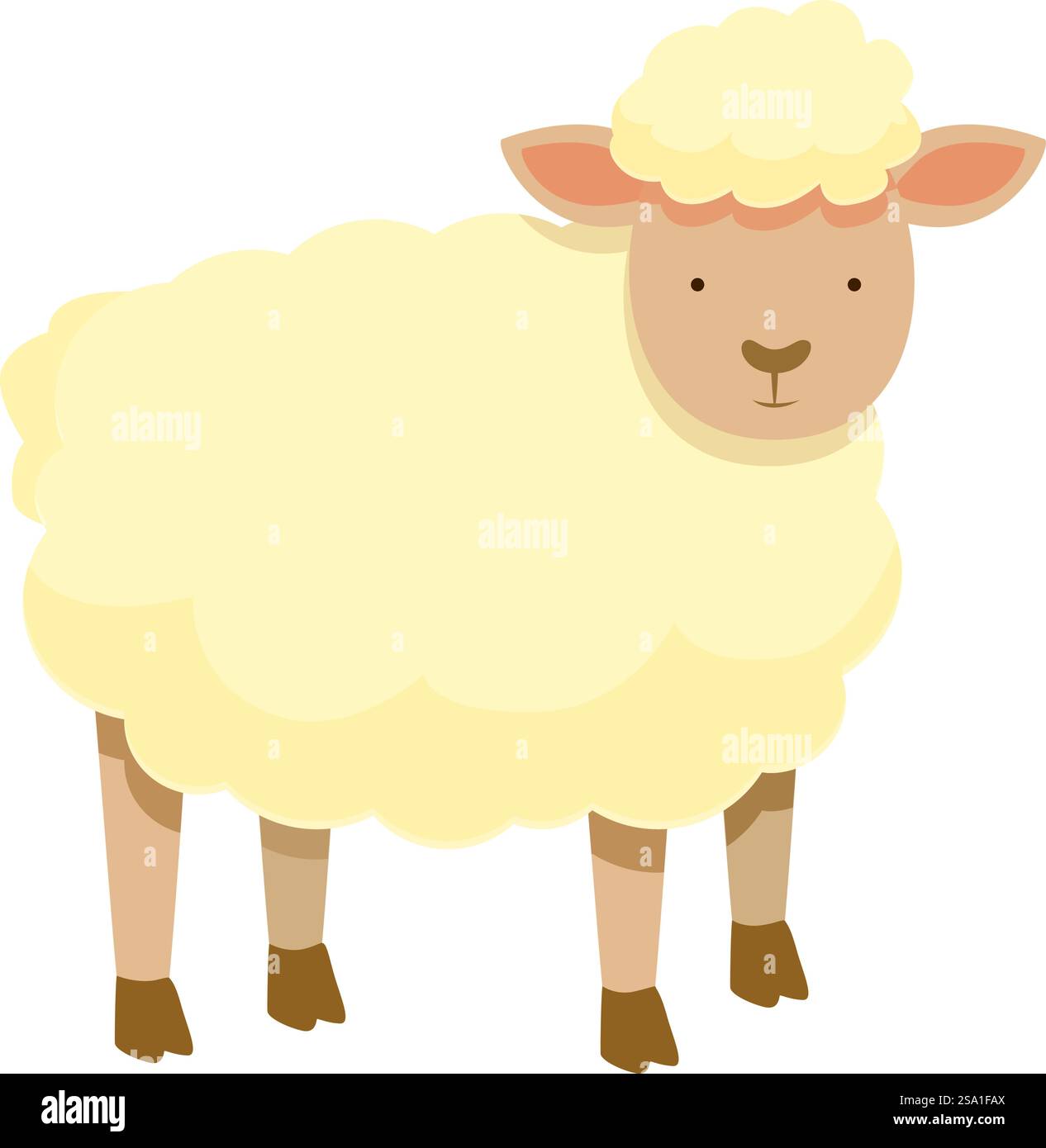 Animal nature icon cartoon vector. Lamb sheep. Character cut grazing ...