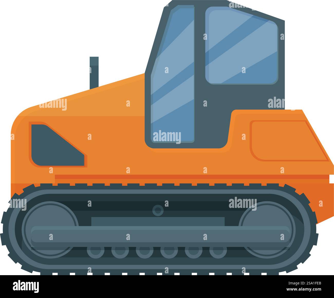 Machine crawler icon cartoon vector. Heavy tractor. Engine work ...