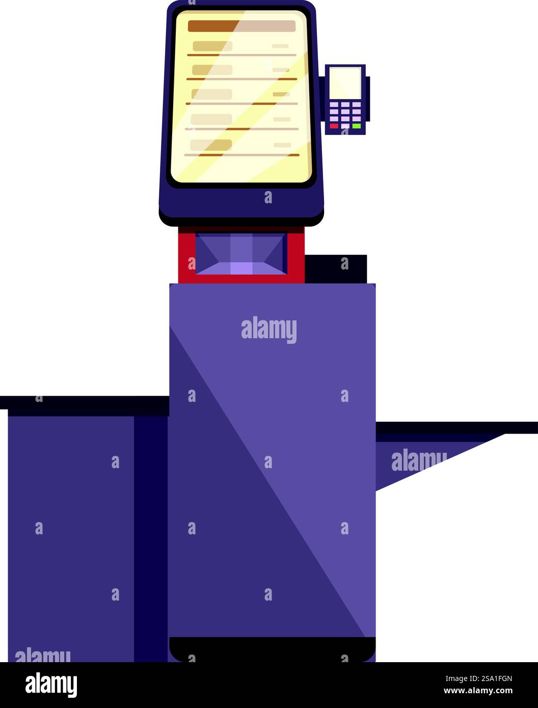 Banking device icon cartoon vector. Automated machine control. Self ...