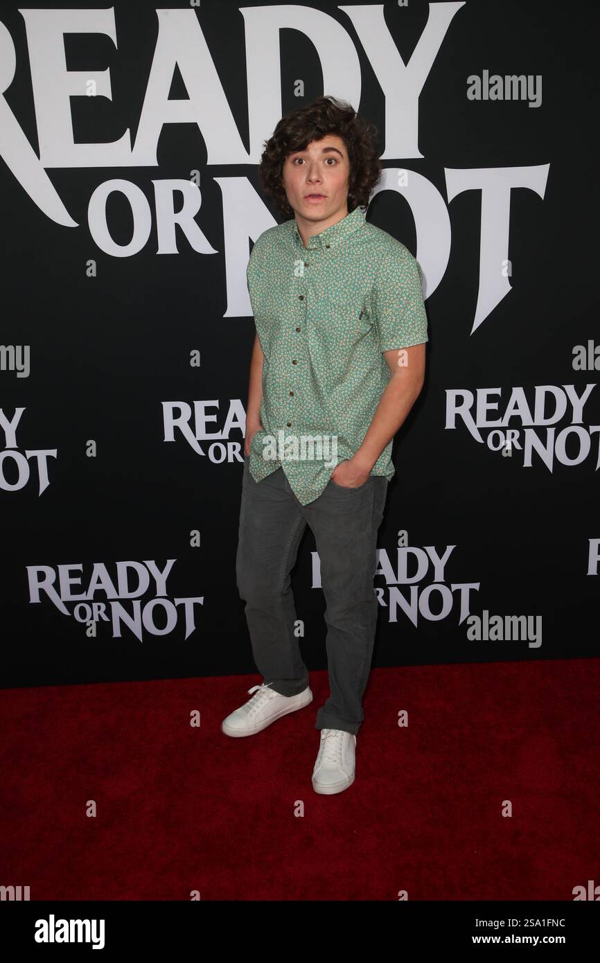 Austin Zajur at the 'Ready or Not' film premiere, Arrivals, ArcLight ...