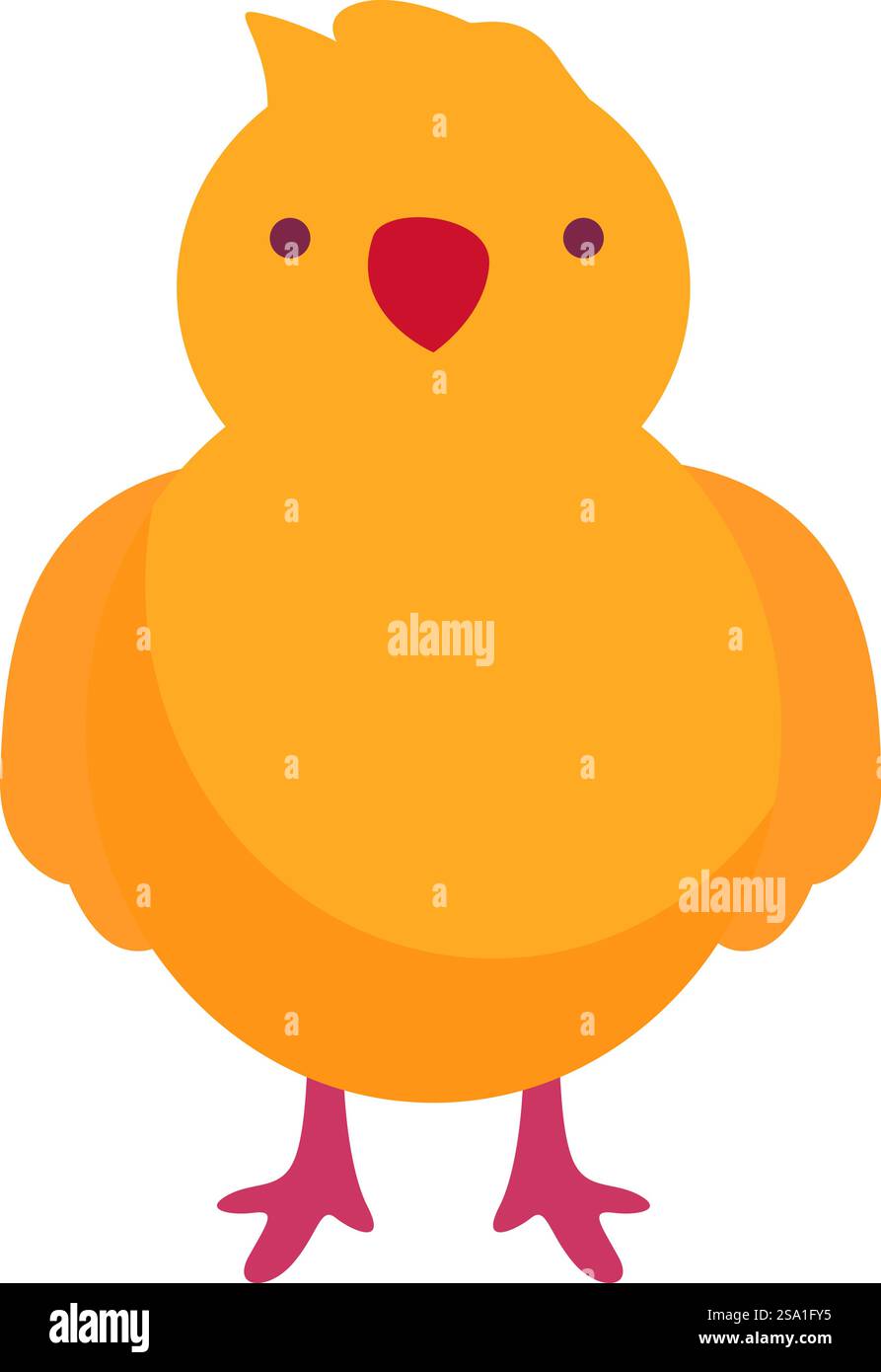 Small chick icon cartoon vector. Baby farm chicken. Young bird rural ...