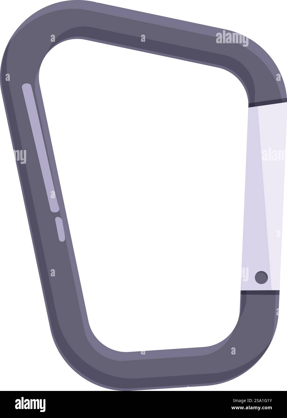 Steel metal carbine icon cartoon vector. Camping adventure. Alpinist ...