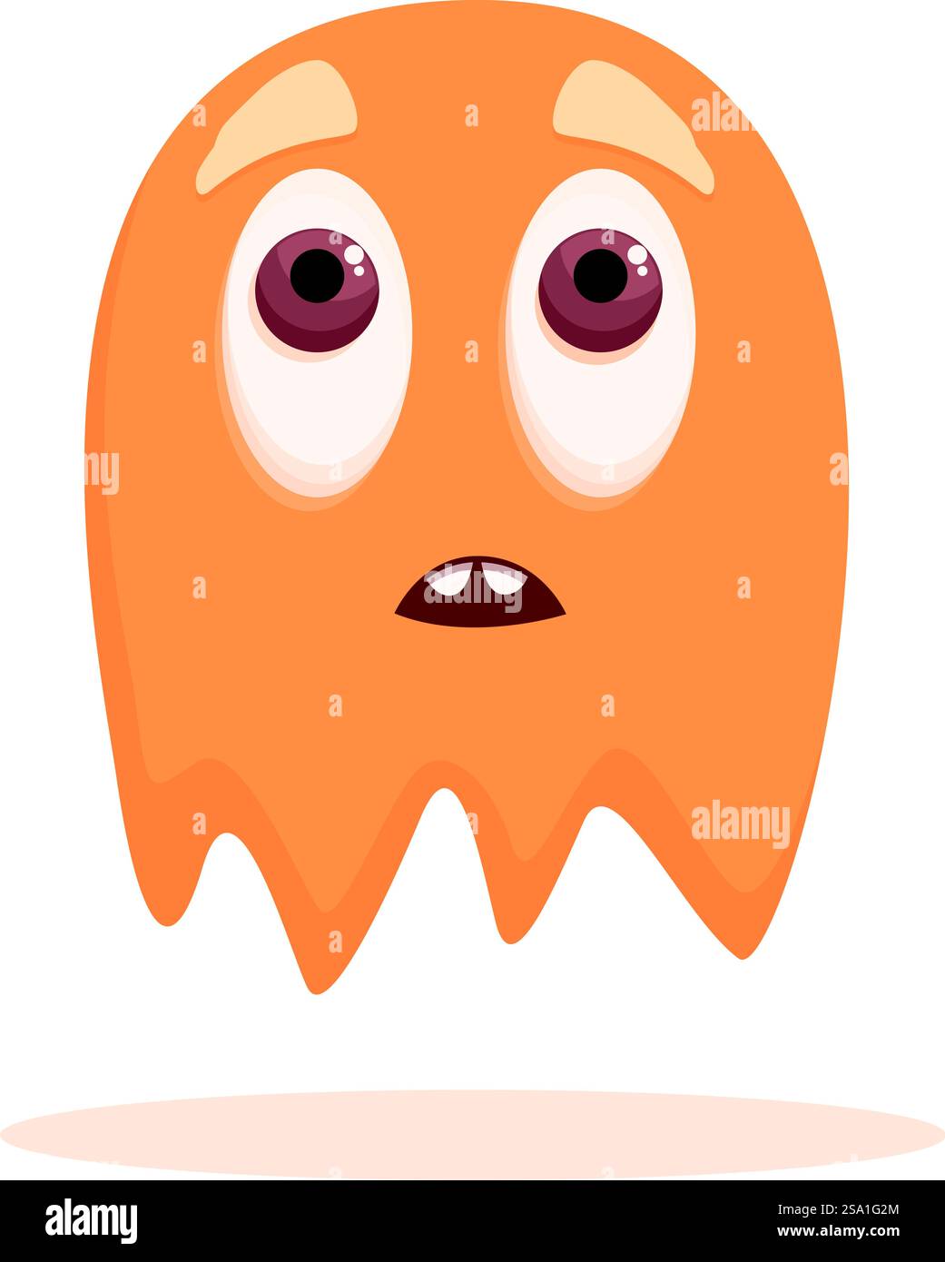 Flying monster icon cartoon vector. Troll cute color. Face crazy card ...