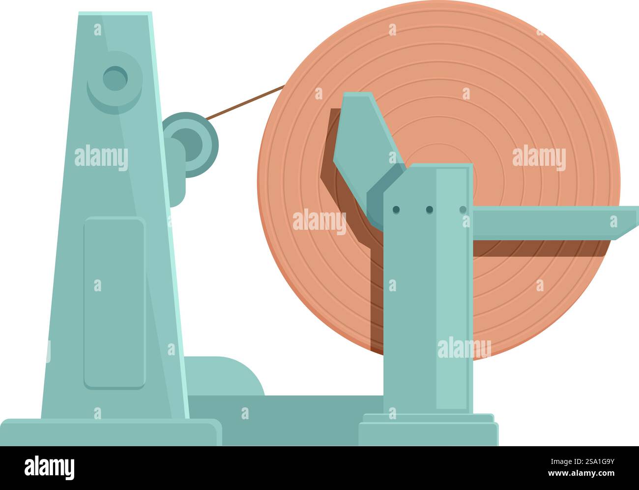 Document paper production icon cartoon vector. Industry factory ...