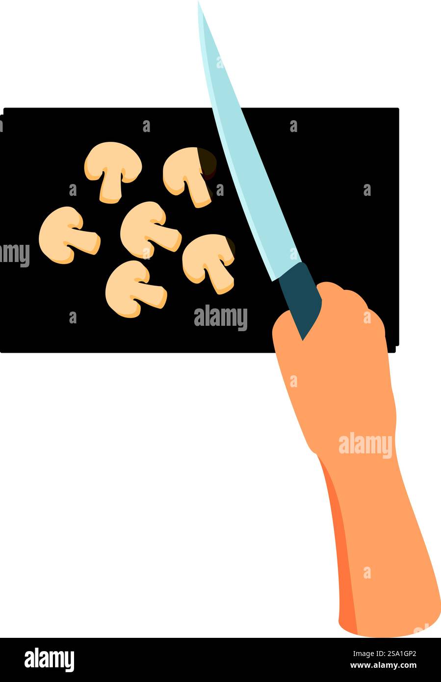 Mushroom pasta sauce Stock Vector Images - Alamy