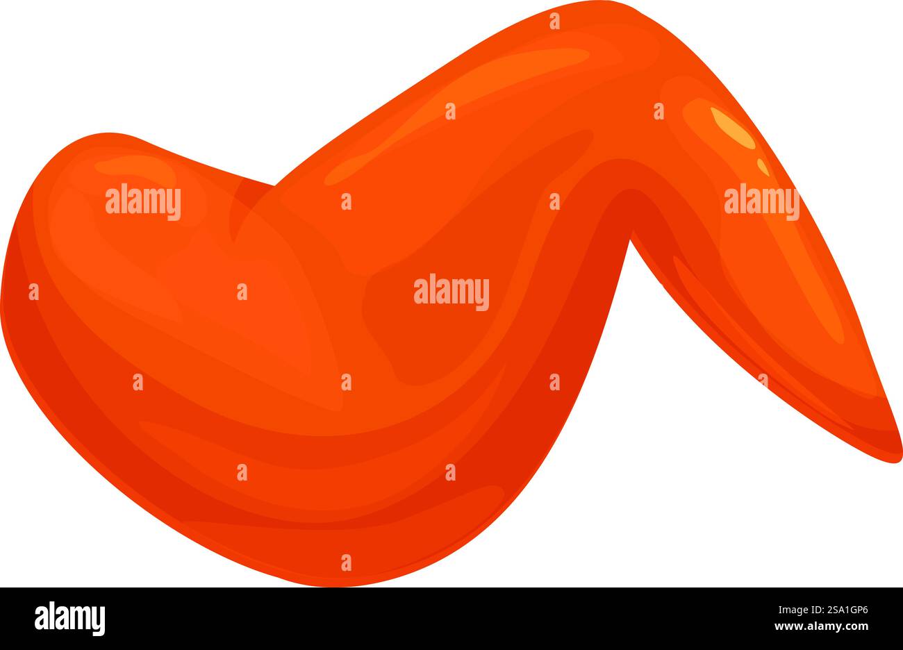 Meal fried wings icon cartoon vector. Crispy meat. Fast food bucket ...