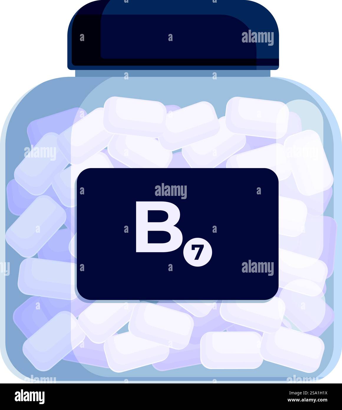 B7 dietary supplement jar icon cartoon vector. Package label. Pill food ...