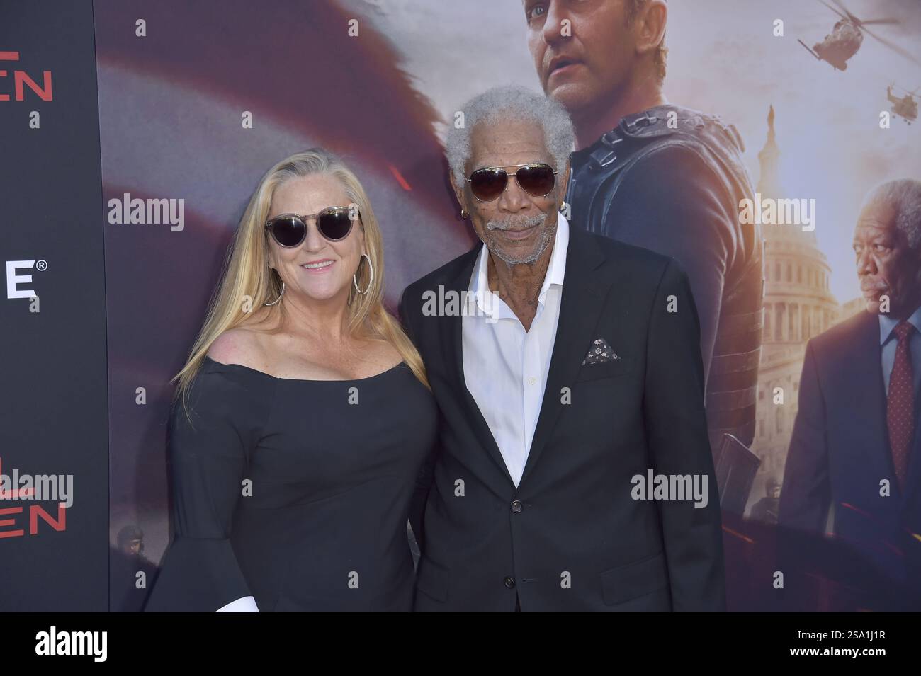 Lori Mccreary and Morgan Freeman at the Premiere of Lionsgate's Angel ...