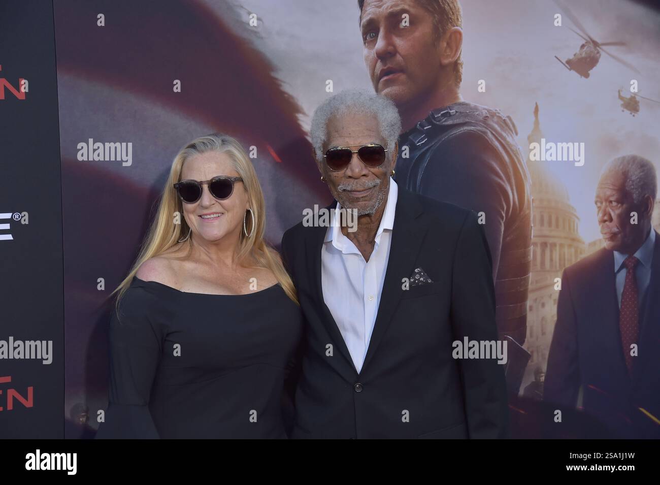 Lori Mccreary and Morgan Freeman at the Premiere of Lionsgate's Angel ...