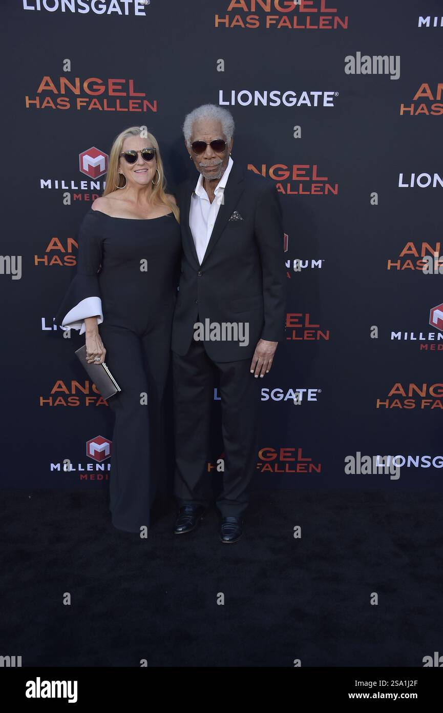 Lori Mccreary and Morgan Freeman at the Premiere of Lionsgate's Angel ...