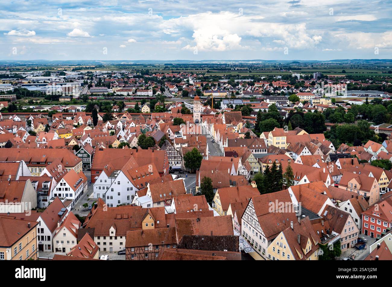 Aerial houses fields distant hills hi-res stock photography and images ...