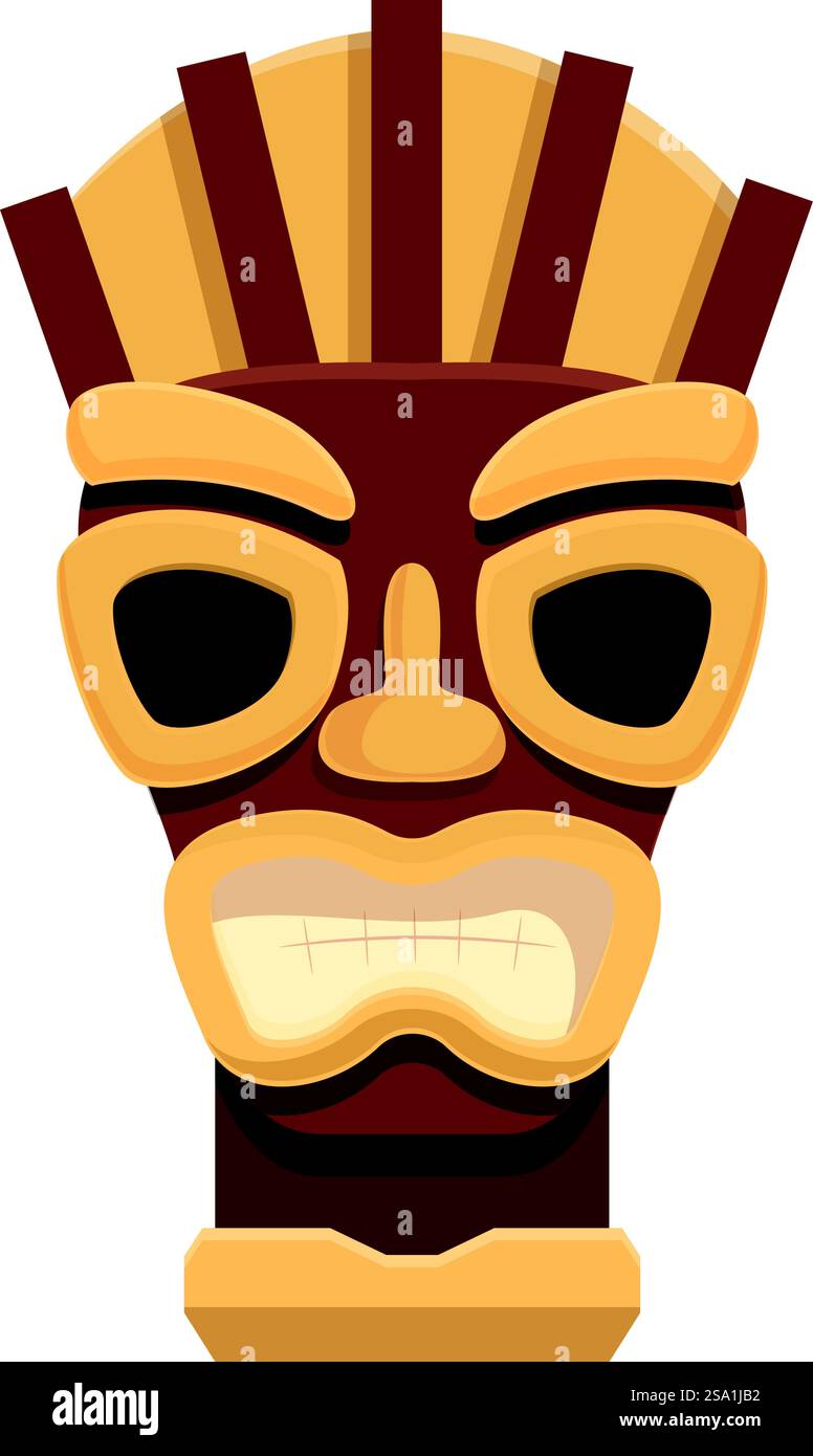Inca wood totem icon cartoon vector. Ancient native. Animal tribal ...