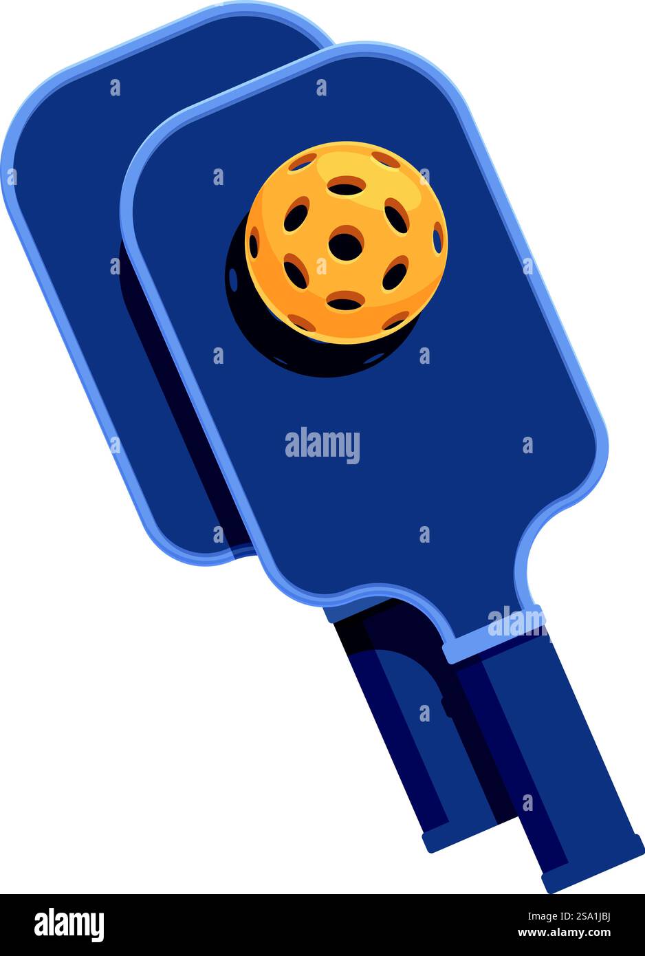 Blue paddle sport icon cartoon vector. Pickleball racket. League wear ...