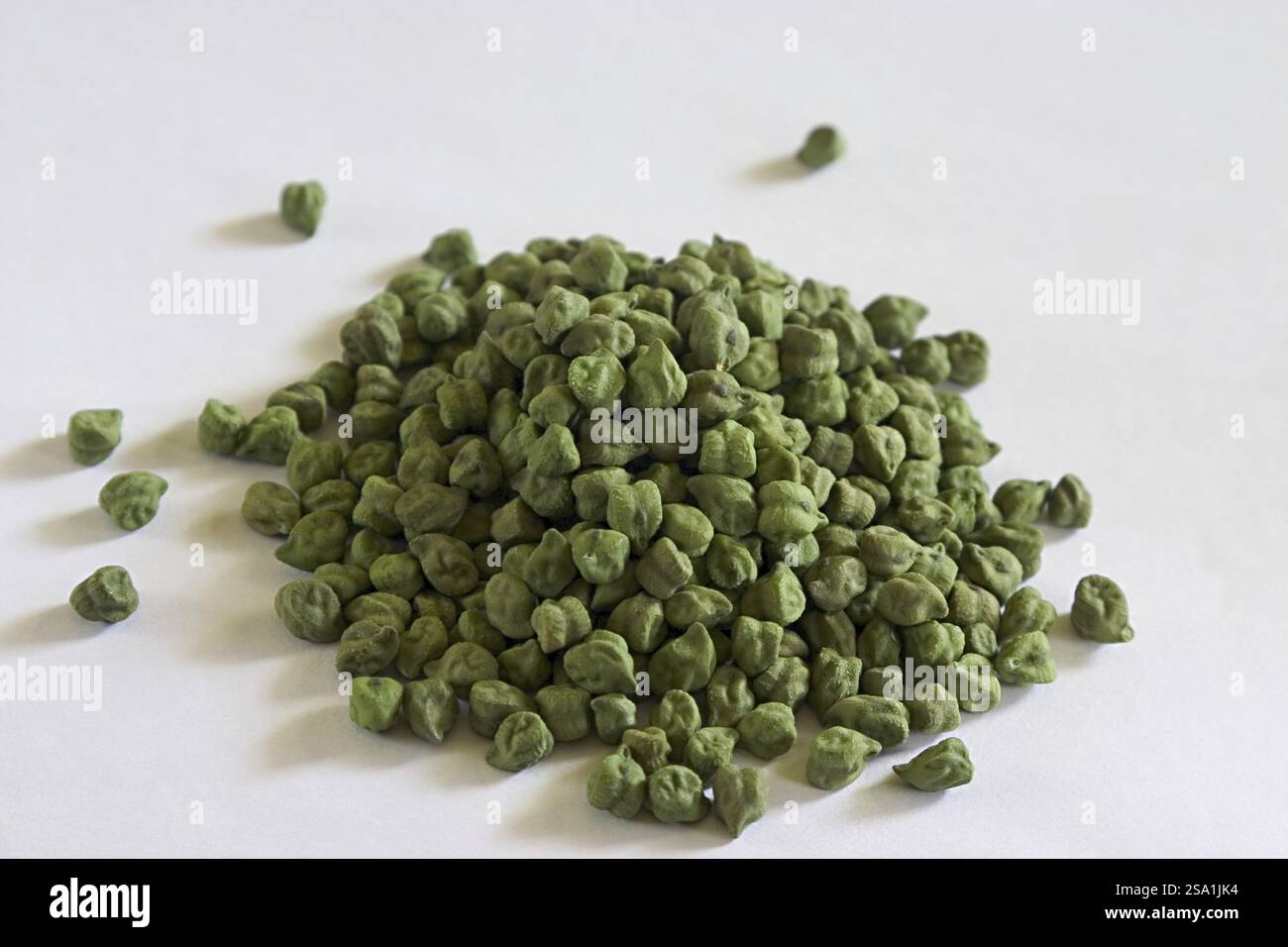 Peas, Green Channa, Dried Green Peas, Pisum sativum, India, Asia Stock ...