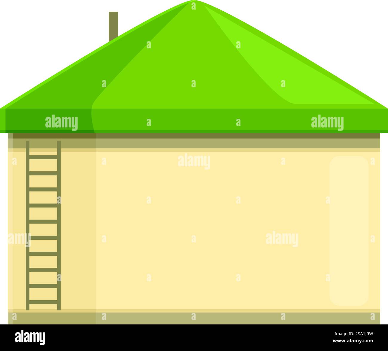 Biomass tank icon cartoon vector. Eco fuel plant. Source pump nature ...