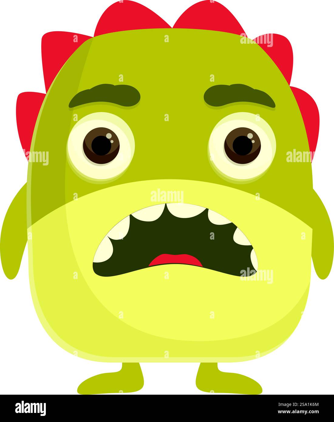 Alien shock icon cartoon vector. Troll baby. Creature face animal alien ...