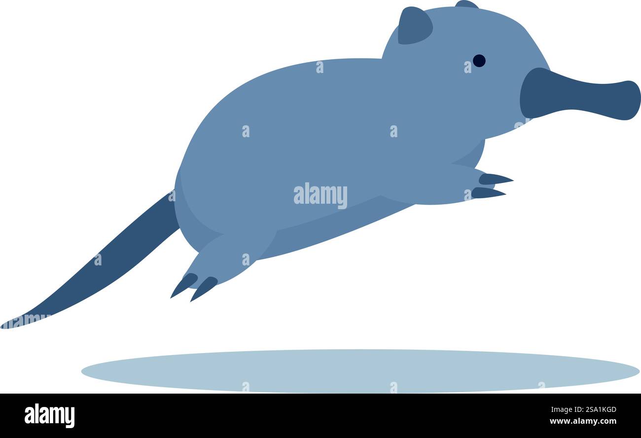 Nature desman icon cartoon vector. Food animal jump. Zoology natural ...