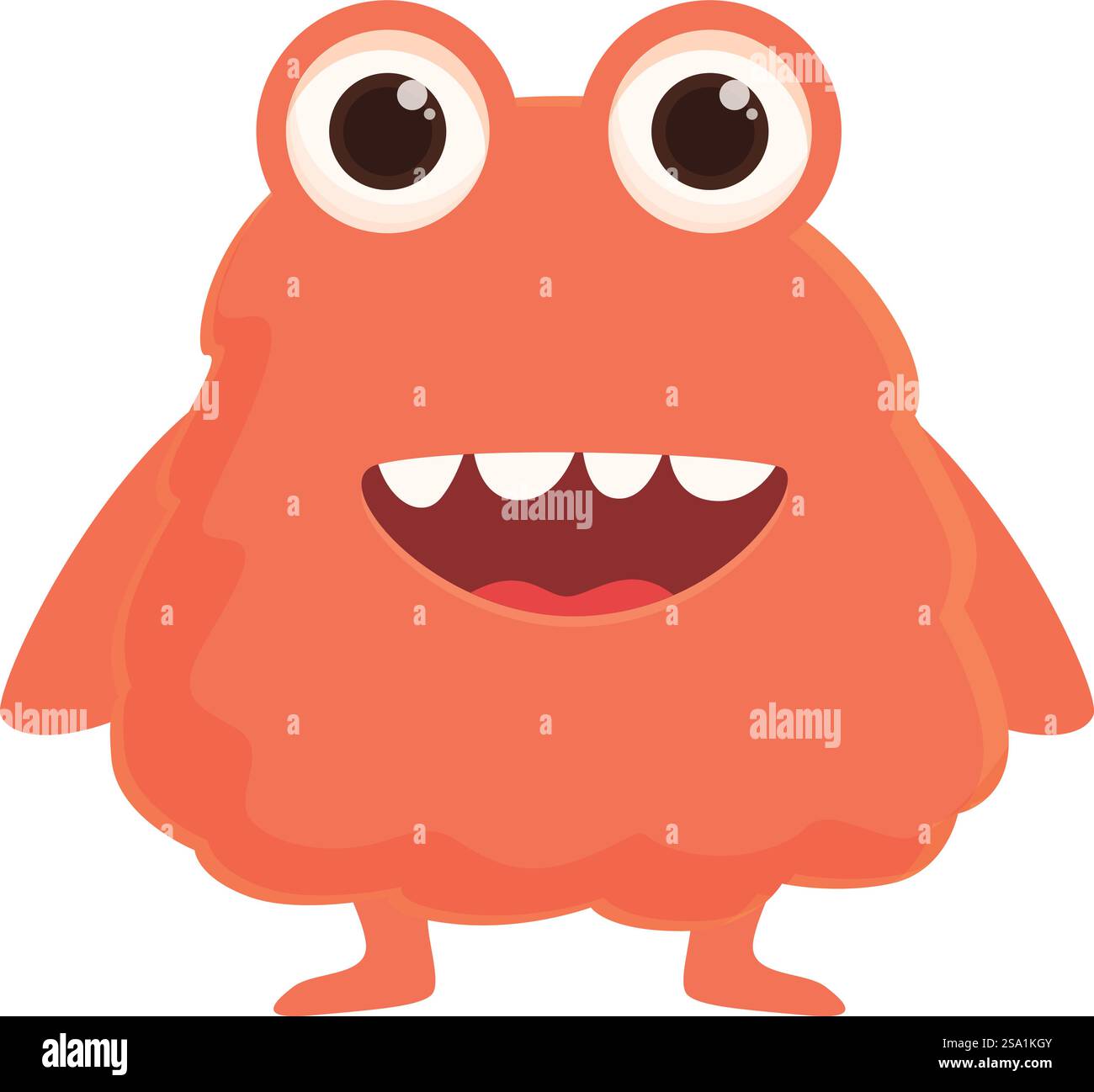 Element color monster icon cartoon vector. Scary goblin. Gremlin fun ...