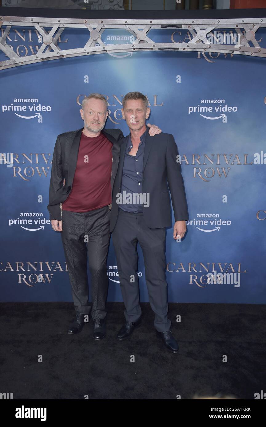 Jared Harris and Jamie Harris at the LA Premiere of "Carnival Row", Los ...
