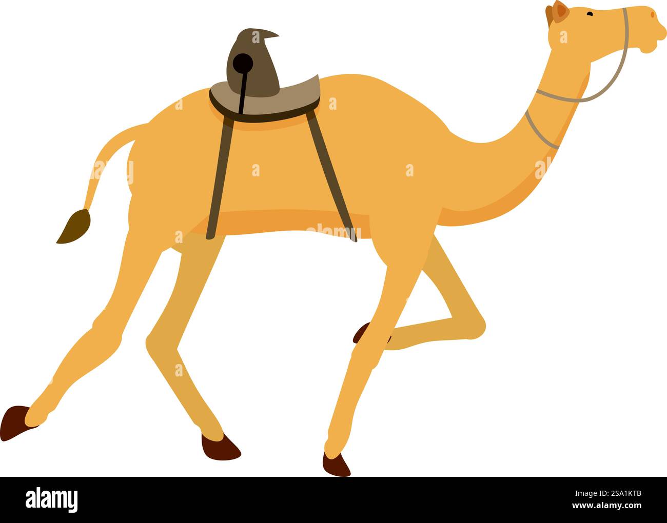 Sport animal running icon cartoon vector. Arabia saudi. Farming ...