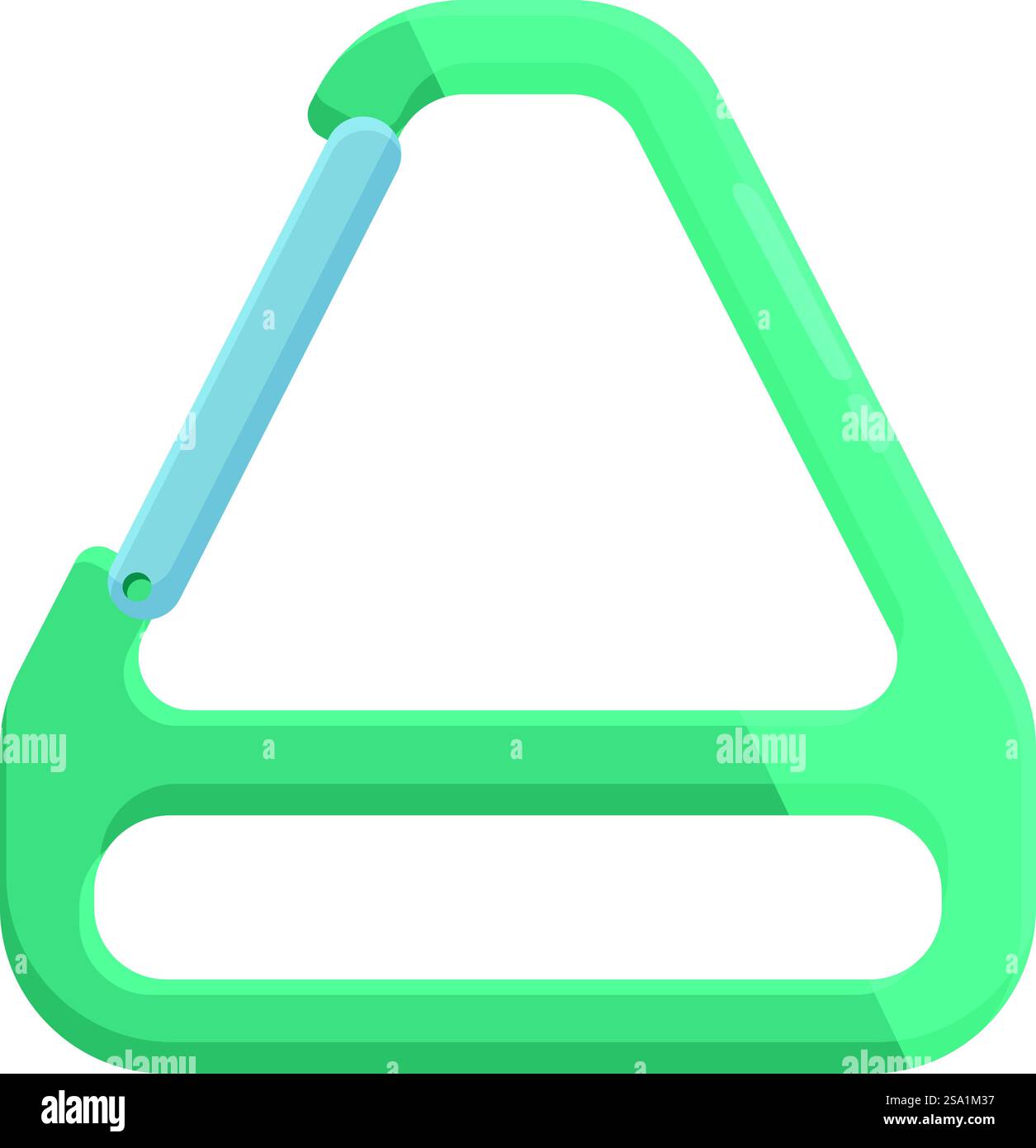 Triangle clip tool icon cartoon vector. Carabine strong. Supply firearm ...