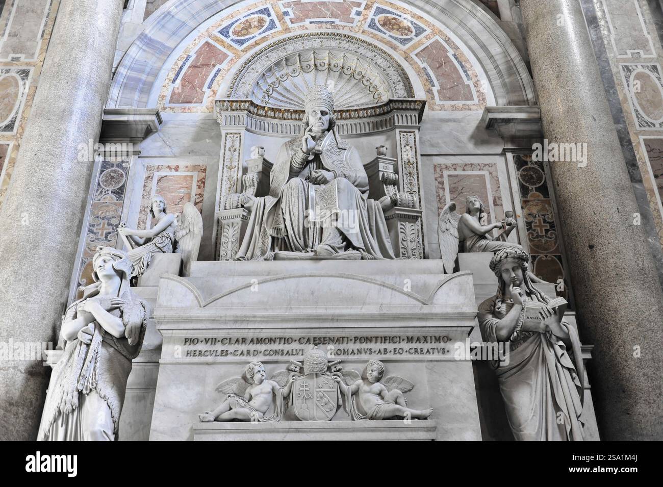 St Peter's Basilica, Vatican, Rome, Lazio, Italy, Europe, Marble ...