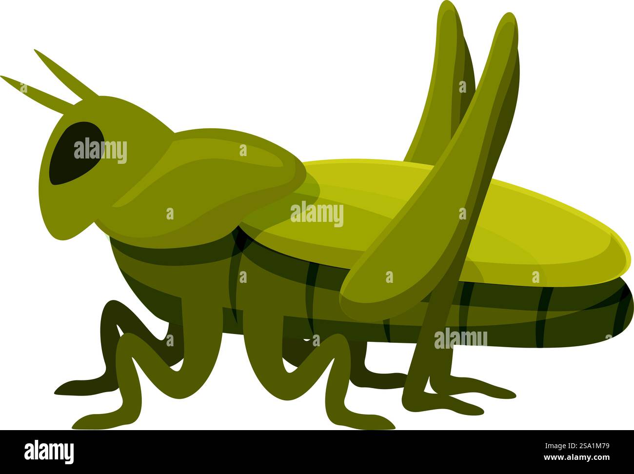 Grasshopper animal icon cartoon vector. Color jump. Happy cute funny ...