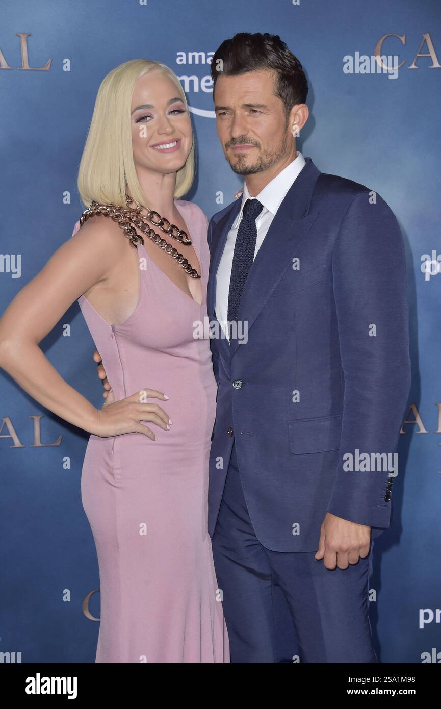 Katy Perry and Orlando Bloom at the LA Premiere of "Carnival Row", Los ...