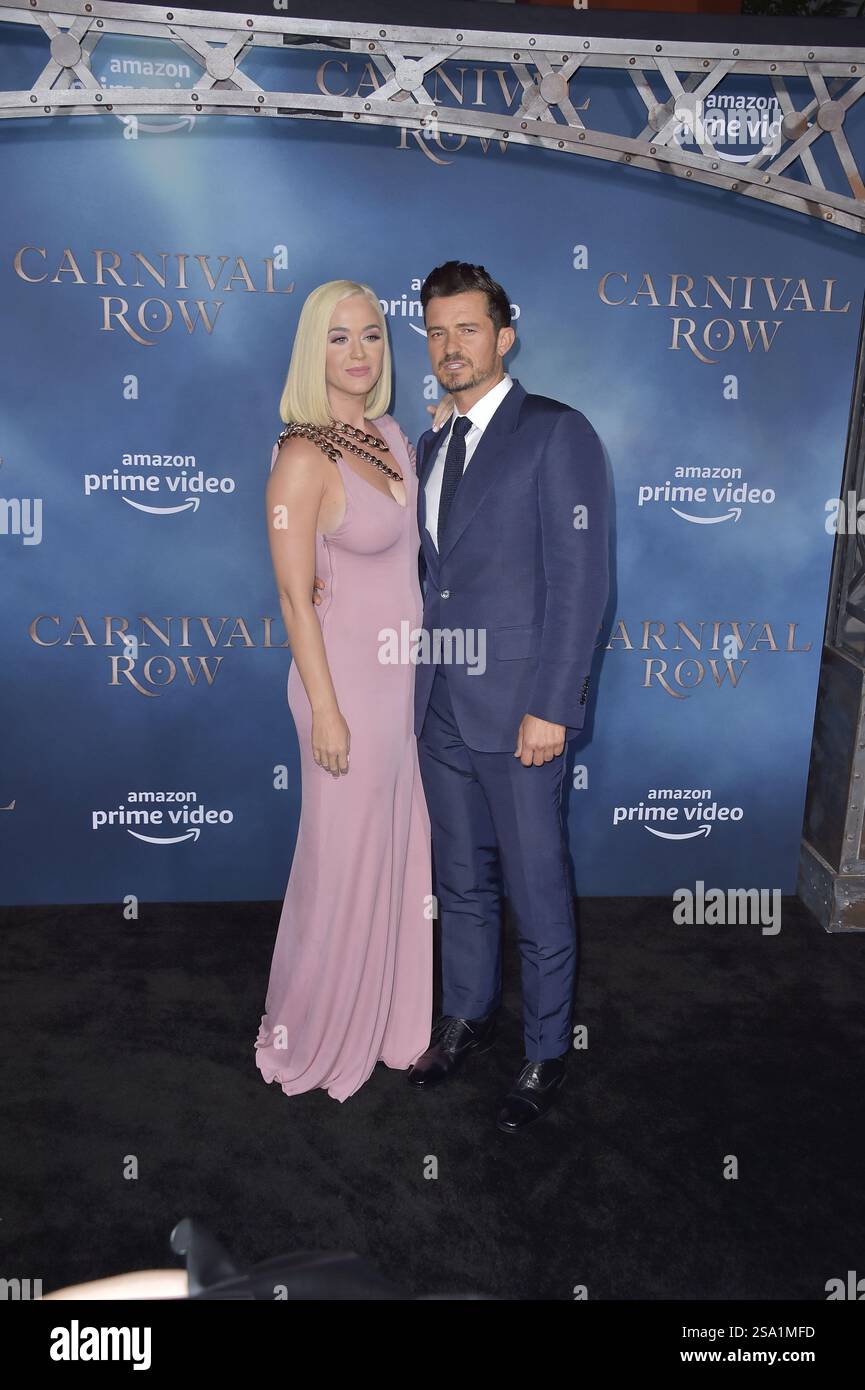 Katy Perry and Orlando Bloom at the LA Premiere of "Carnival Row", Los ...