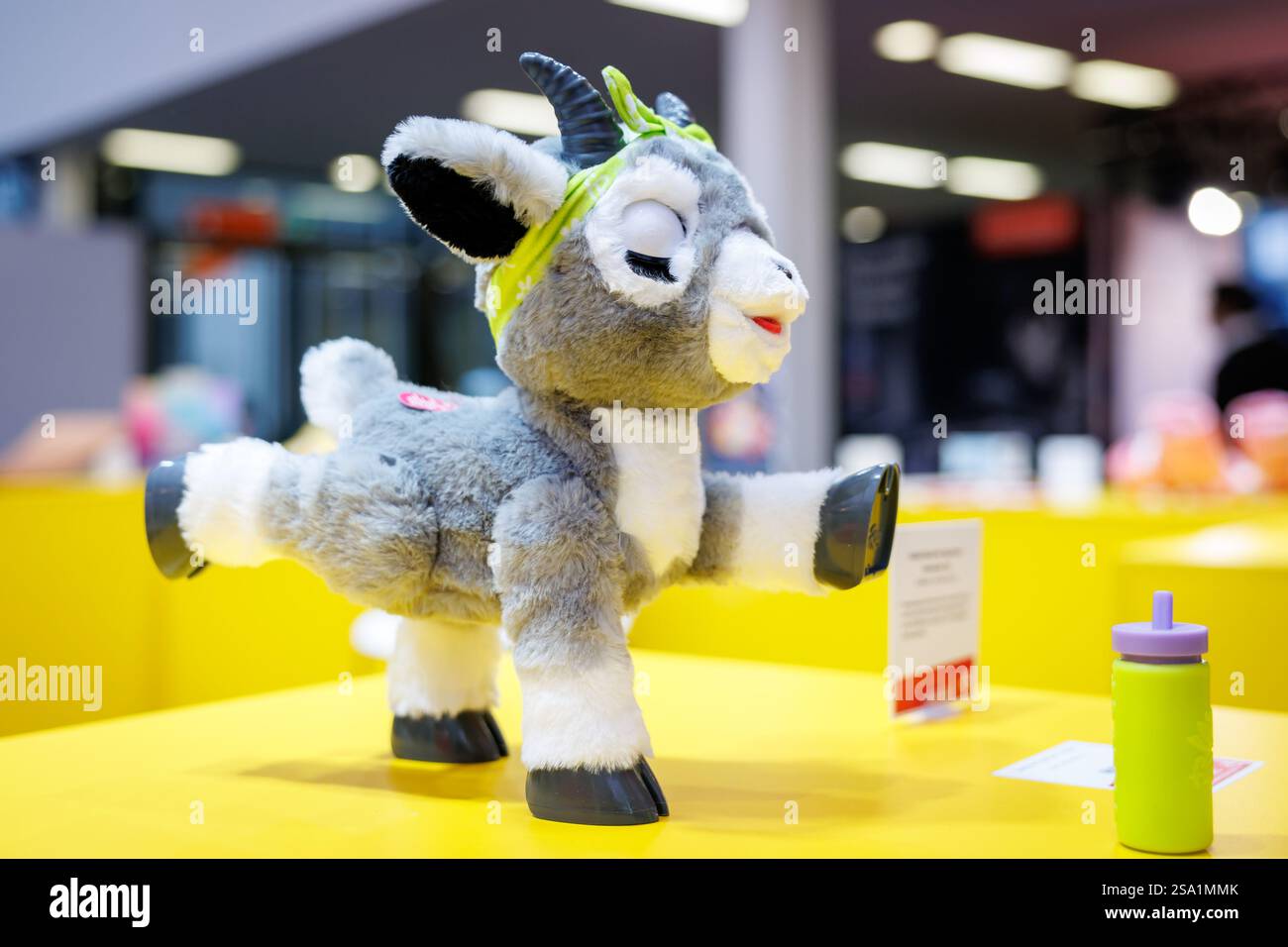 Nuremberg, Germany. 28th Jan, 2025. The Daisy yoga goat with movement ...