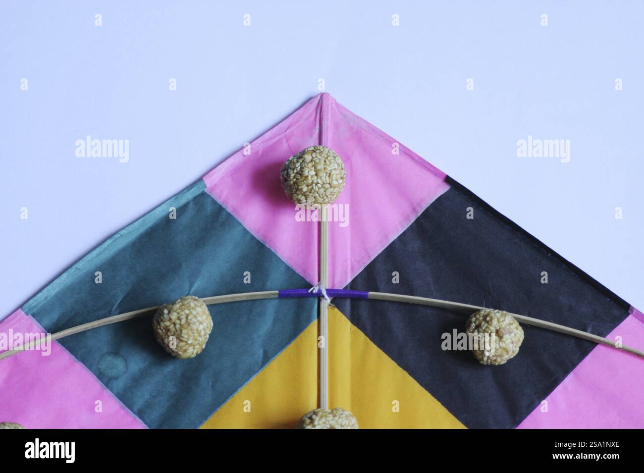 Festival of India, Makara sankranti, kites thread and til laddoos or ...
