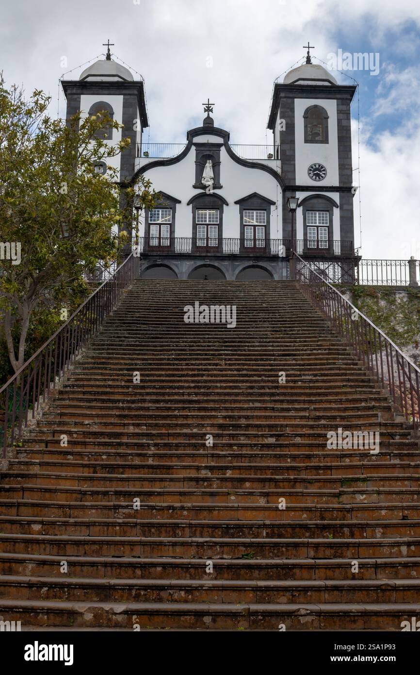 Historical church built on a hill Monte, Igreja de Nossa Senhora do ...